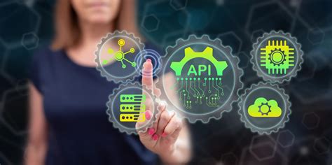 Woman Touching An Api Concept Stock Photo Image Of Internet Electronic