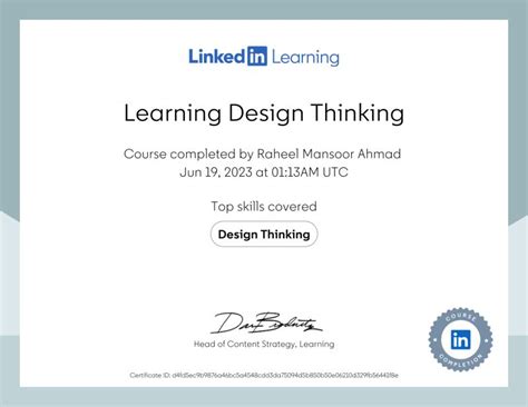 Raheel Mansoor Ahmad On Linkedin Certificate Of Completion