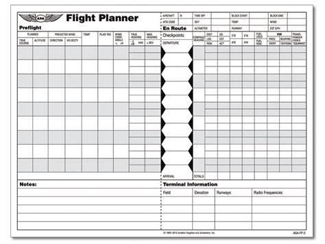 Flight Plan Template