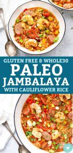 Paleo Jambalaya With Cauliflower Rice One Lovely Life