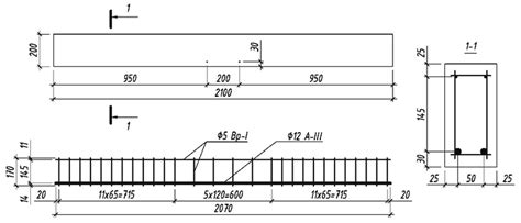 The Scheme Of Rc Beam Longitudinal And Transverse Reinforcement