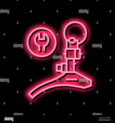 Switch Front Adjustment And Replacement Neon Glow Icon Illustration Stock Vector Image And Art Alamy