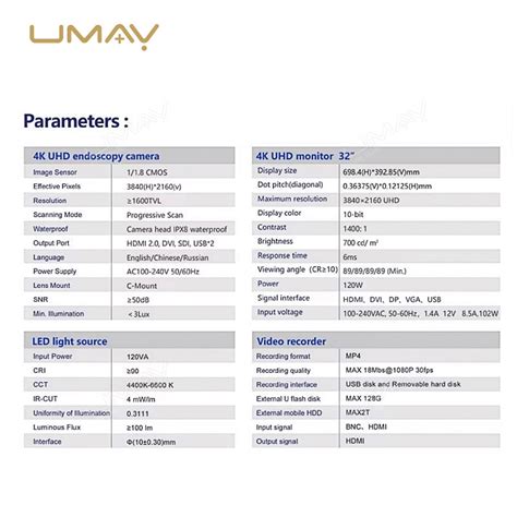 4k Laparoscopic Surgery Endoscope Complete Set Medical Endoscope Camera System