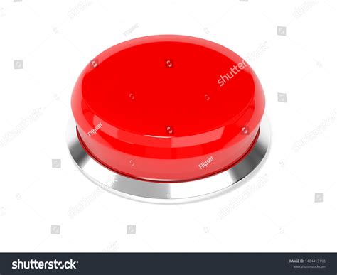 Red Push Button Alarm Sign D Stock Illustration Shutterstock