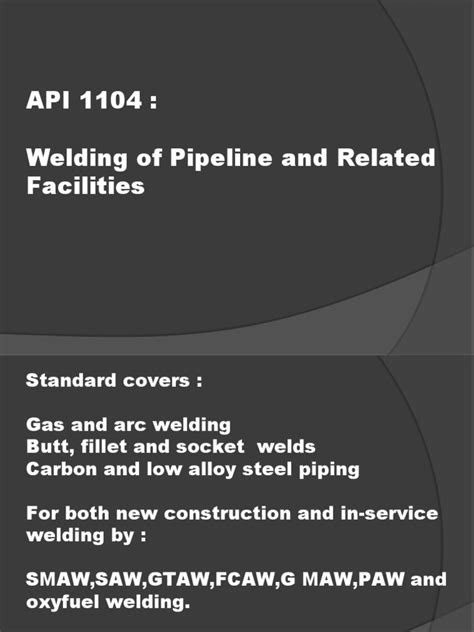 Api 1104 Pdf Welding Construction