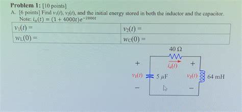 Solved Problem 1: [ 10 points] A. [6 points] Find | Chegg.com