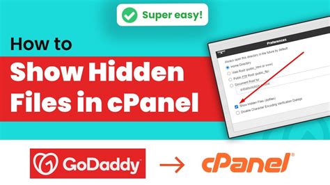 How To Show Hidden Files In Cpanel Godaddy 2024 Initial Solution
