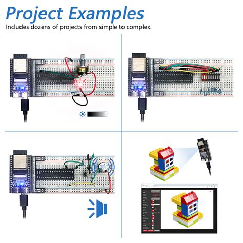 Freenove Basic Starter Kit For Esp32 S3 Esp32 S3 Cam Camera Wi Fi Blue