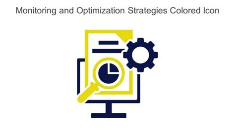 Monitoring And Optimization Strategies Colored Icon In Powerpoint Pptx Png And Editable Eps