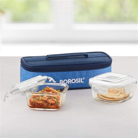 Buy Borosil S2sq 320 Ml Horizontal Glass Storage Container Bpa Free