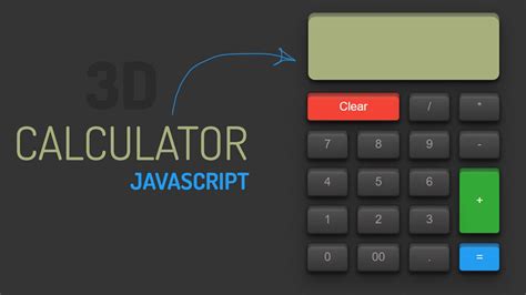 How To Make Calculator Using Html Css And Javascript With Source Code Youtube