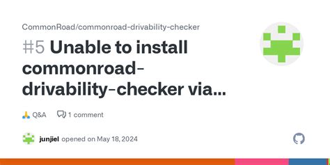 Unable To Install Commonroad Drivability Checker Via Pip On Windows 11