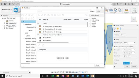 local tool library missing since update fusion 360 cam langmuir