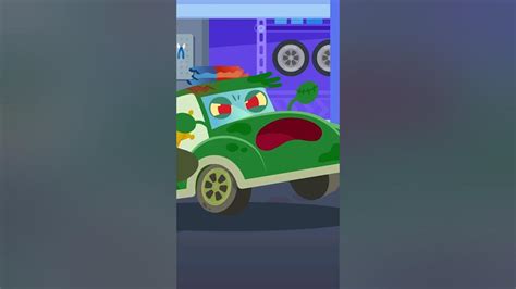 좀비경찰차가 고장났어요 핑크퐁 할로윈 자동차수리놀이 Youtube