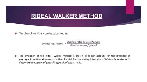 Phenol Coefficient Pptx