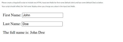 Solved Please Create A AngularJS Script To Include Two HTML Chegg Com