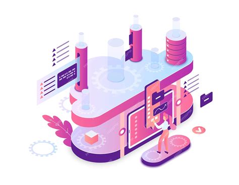 클라우드 컴퓨팅 It 인프라 네트워크 리소스 프리미엄 벡터