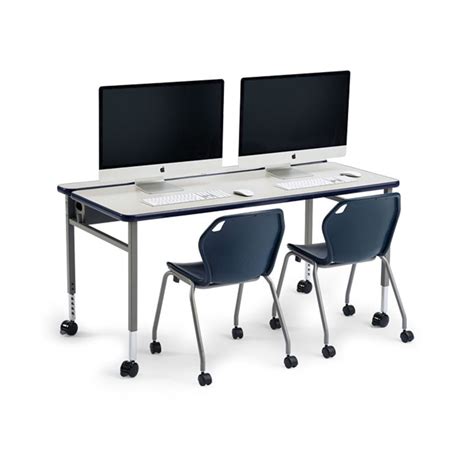 School Computer Table For Classroom School Table And Chairs Set And Table With Wheel