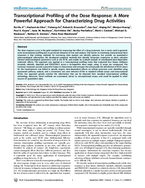 Pdf Drug Seq For Miniaturized High Throughput Transcriptome Profiling In Drug Discovery