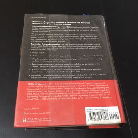 Separation Process Engineering Hobbies Toys Books Magazines Textbooks On Carousell
