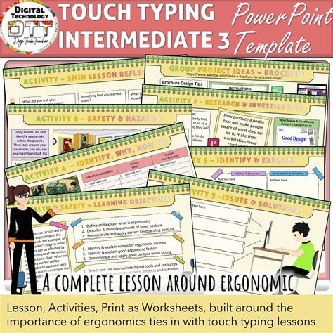 Touch Typing Intermediate Keyboarding Computer Lessons Babe Lesson Fully Editable