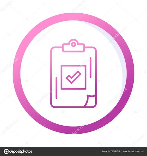Task List Check Mark Icon Vector Illustrator Stock Vector By Glyphinder