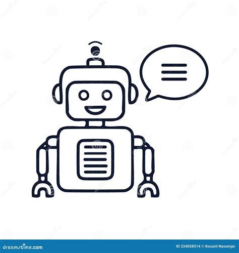 Talking Robot Cartoon 38041979