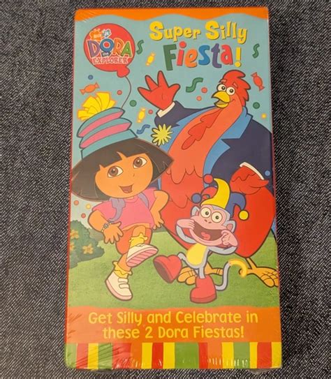Dora The Explorer Super Silly Fiesta Vhs Sealed 2004 Nickelodeon