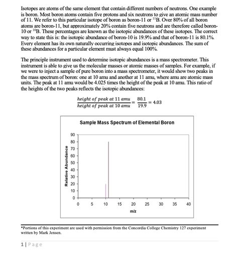 Solved Isotopes Are Atoms Of The Same Element That Contain Diflerent Numbers Of Neutrons One