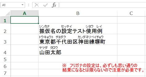 フリガナの設定（setphonetic メソッド）