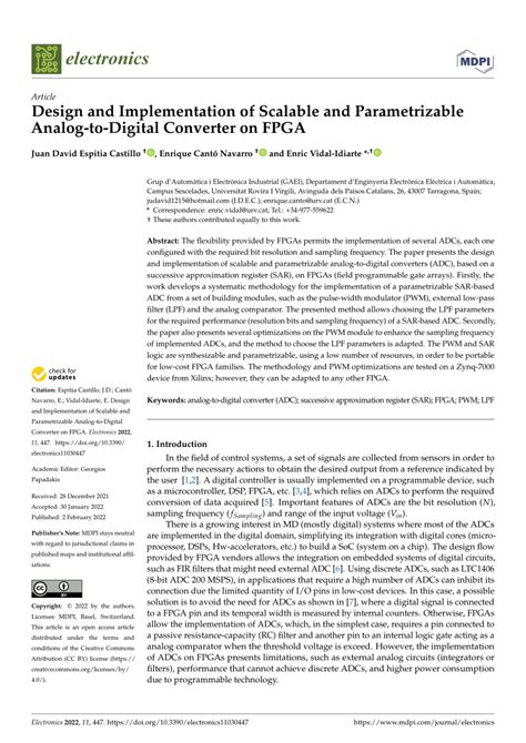 pdf design and implementation of scalable and parametrizable analog