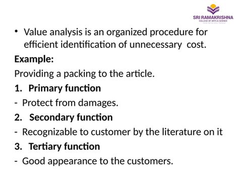 value analysis pptx function oriented approach ppt