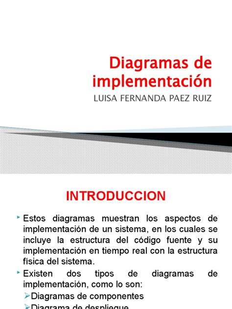 Diagramas De Implementación Pdf Software Modelo Cliente Servidor