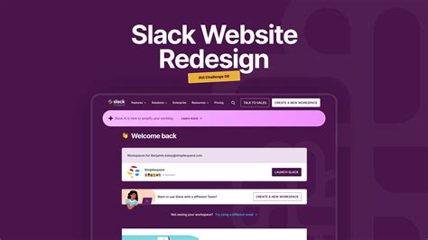 Slack Website Redesign Figma