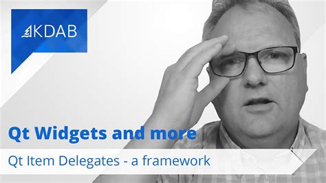 Qt Item Delegates A Framework YouTube