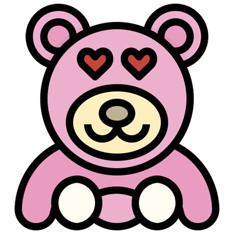 테디 베어 아이콘 Surang Lineal Color Freepik