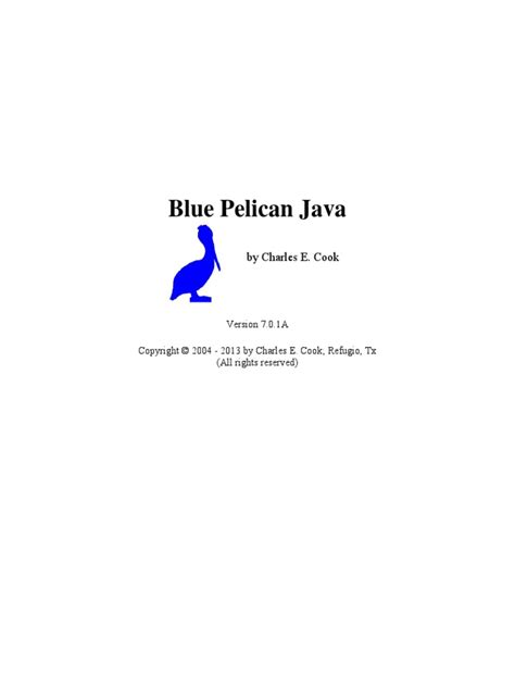 Blue Pelican Java Textbook Ver 110 Pdf Byte Control Flow