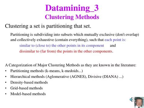 Ppt Datamining3 Clustering Methods Powerpoint Presentation Free