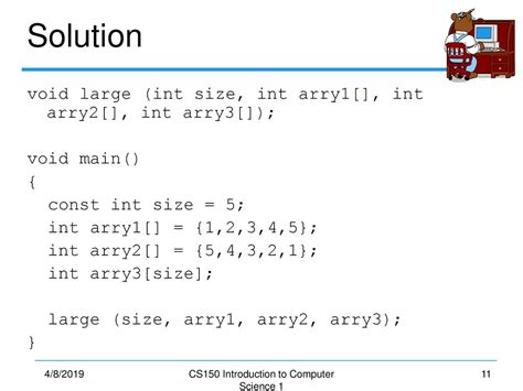 cs150 introduction to computer science 1 ppt download