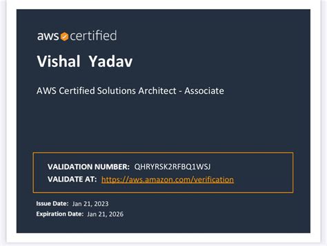 Vishal Yadav On Linkedin I Am Happy To Share That I Am Completed The Aws Certified Solution