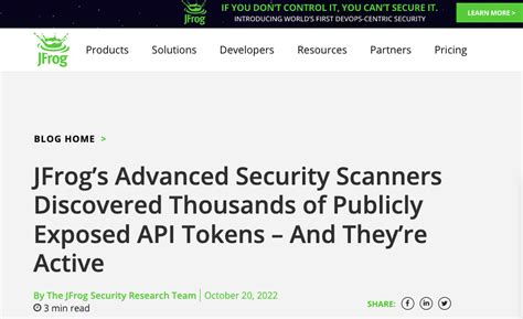 API Token が脅かすソフトウェアの完全性数千件が Web 上で公開されている IoT OT Security News