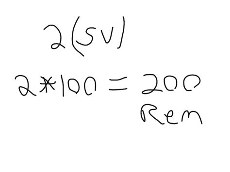 Converting Sieverts Sv To Rem Math Showme