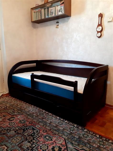 Ліжко односпальне дитяче підліткове з дерева Арфа кровать Бавария 7 700 грн Детская мебель