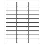 Template For Avery 6585 Glossy Clear Address Labels 1 X 2 58