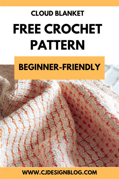 Stunning Crochet Cloud Blanket In Worsted Weight Yarn Cj Design Blog