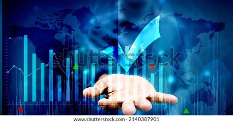 2d Illustration Checkbox Tick Background Stock Illustration 2140387901