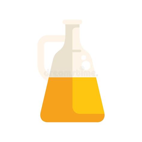 chemical flask containing yellow liquid for a science experiment