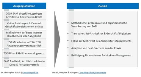 Gap Analyse Aufbau Einsatz Vorlagen Consulting LIFE