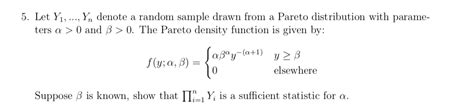 solved let y1 dots yn ﻿denote a random sample drawn from a
