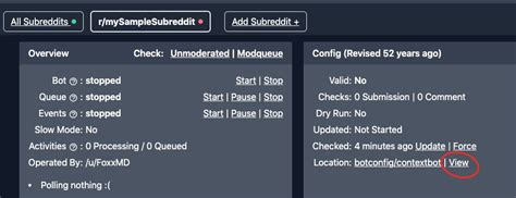 Web Interface Contextmod